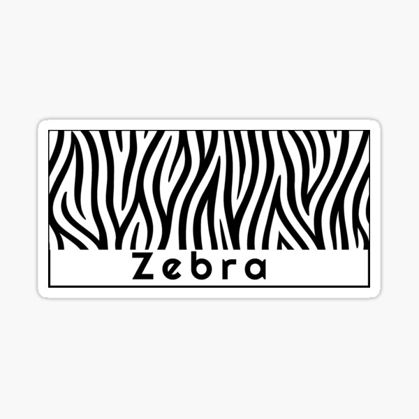 "Zebra" Sticker for Sale by 0ussam1 | Redbubble