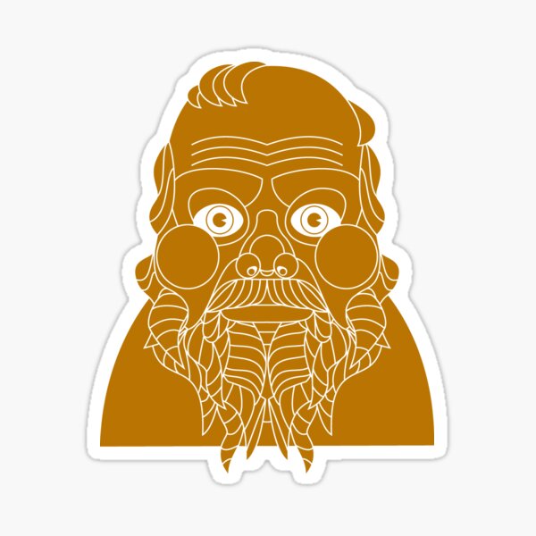 "Socrates" Sticker for Sale by jholbo | Redbubble