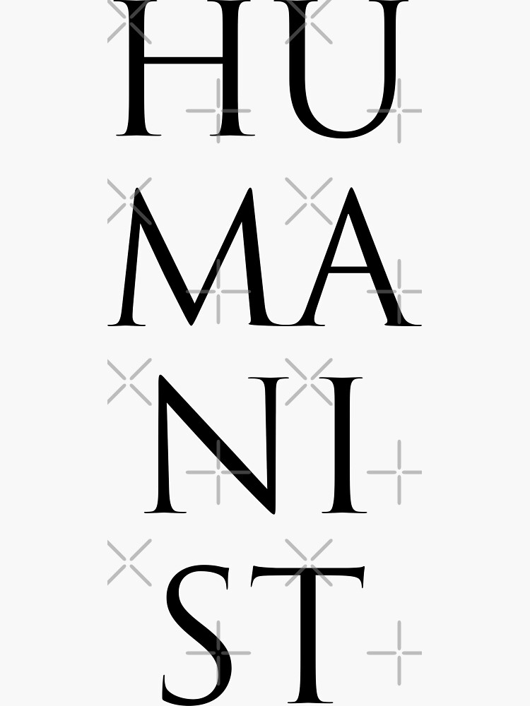"Humanist" Sticker for Sale by rsty11 | Redbubble