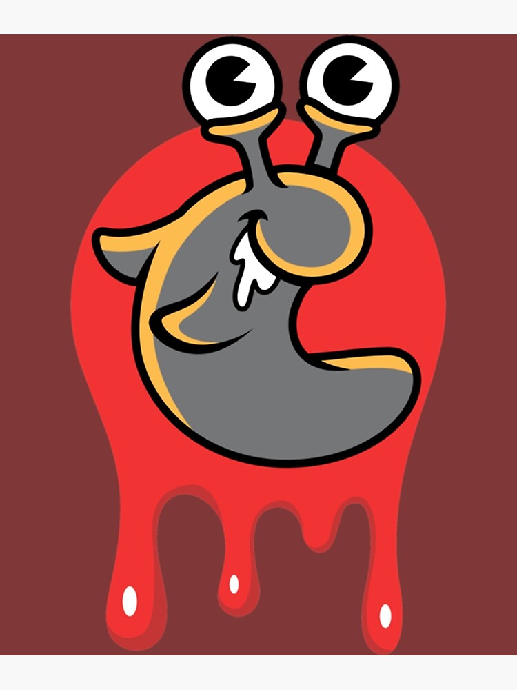 "Snail Red Melting " Poster for Sale by AMMIE-BOUTIQUE | Redbubble