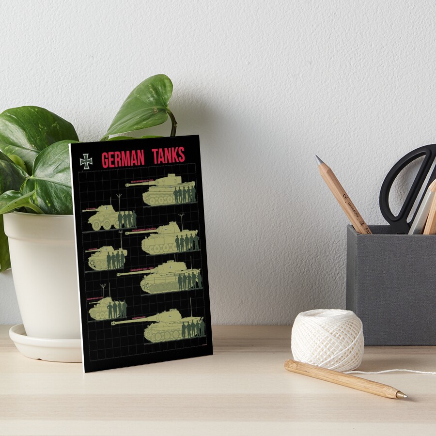 "German Tanks WW2" Art Board Print for Sale by FAawRay | Redbubble