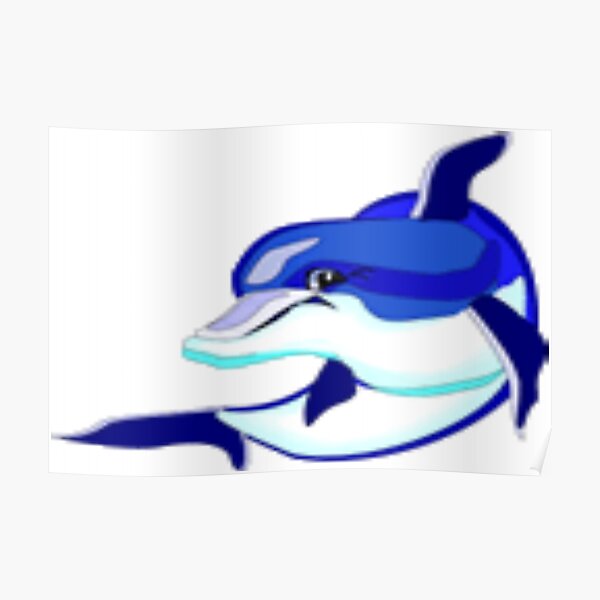 "Bluey The Dolphin" Poster for Sale by Sam1624 | Redbubble