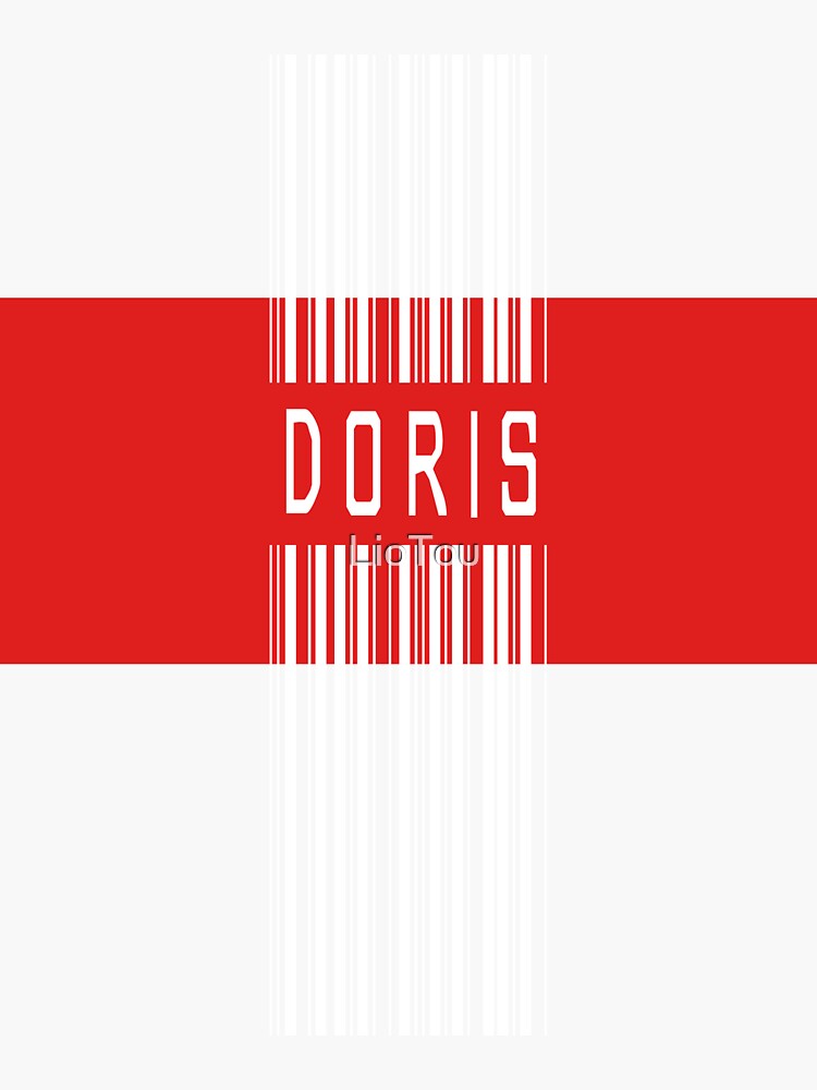 "DORIS - name" Sticker by fuxart | Redbubble