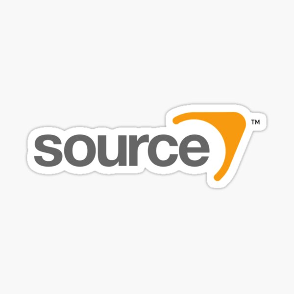 "Source Engine " Sticker for Sale by zeroboutique | Redbubble