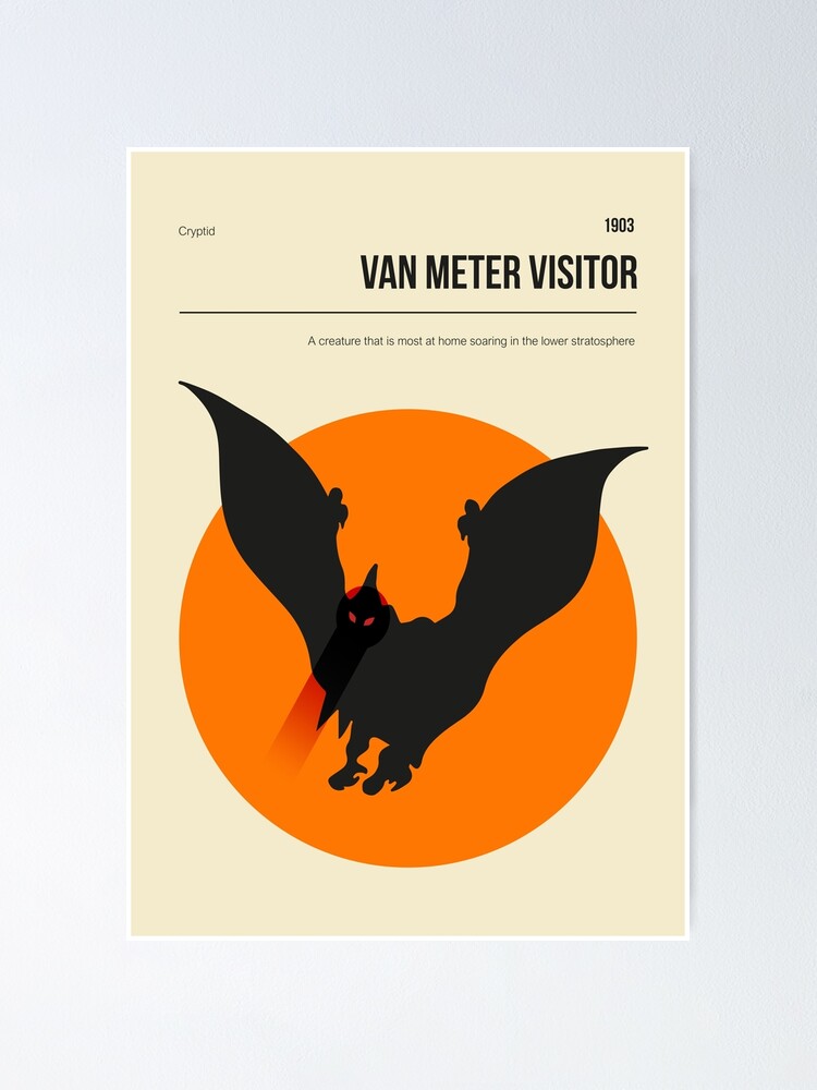 "Van Meter Visitor Cryptid Cryptozoology Poster" Poster for Sale by ...