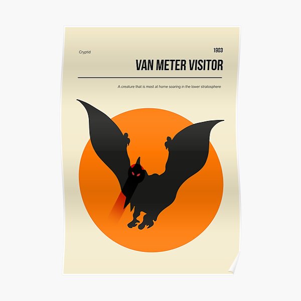 "Van Meter Visitor Cryptid Cryptozoology Poster" Poster for Sale by ...