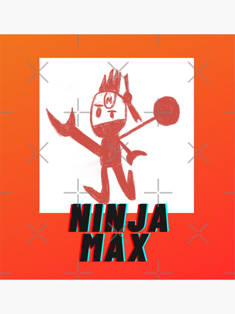 "Ninja Max" Sticker for Sale by matrixkuo | Redbubble