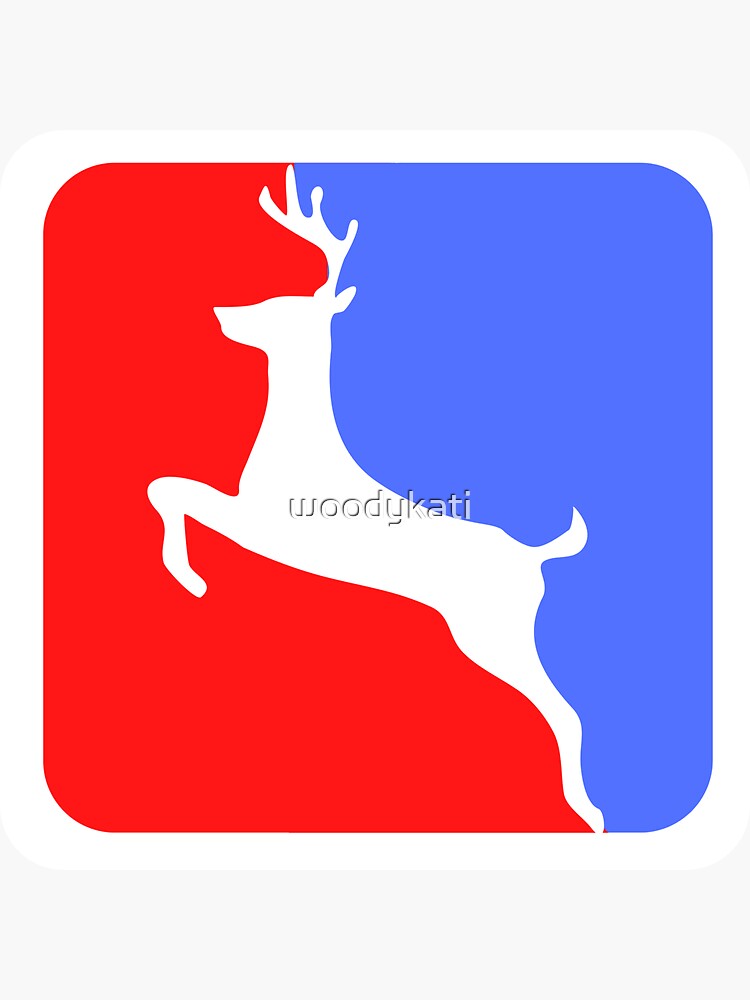 "Deer logo" Sticker for Sale by woodykati | Redbubble