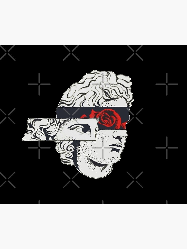 "Greek Statue With Rose Mind" Poster for Sale by BeachHouseArt | Redbubble