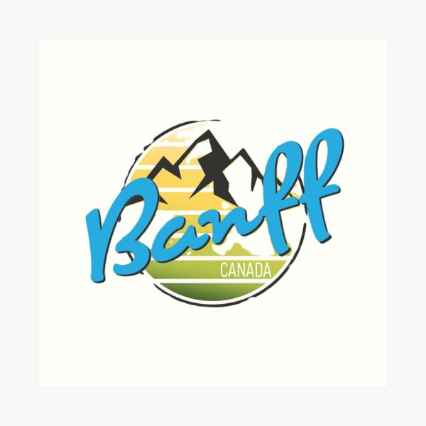 "Banff National Park - logo" Art Print for Sale by CAN-USA-Fanshop ...