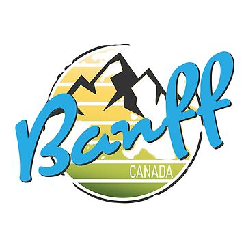 "Banff National Park - logo" Sticker by CAN-USA-Fanshop | Redbubble