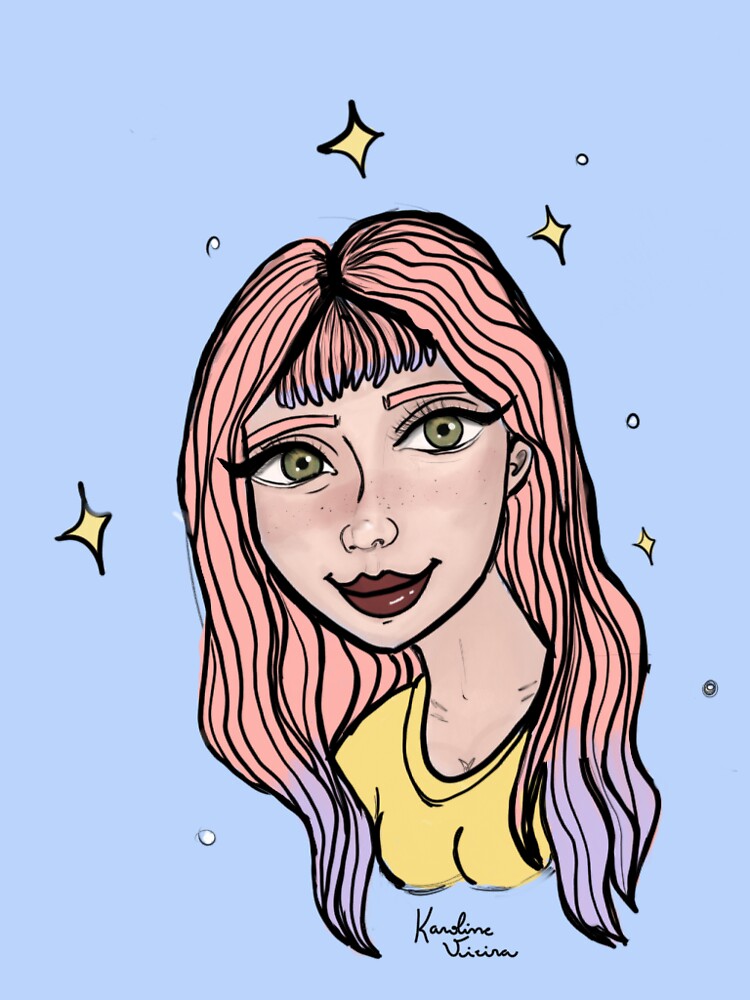 "Color tiktoker girl" Sticker by vieirakaroline | Redbubble