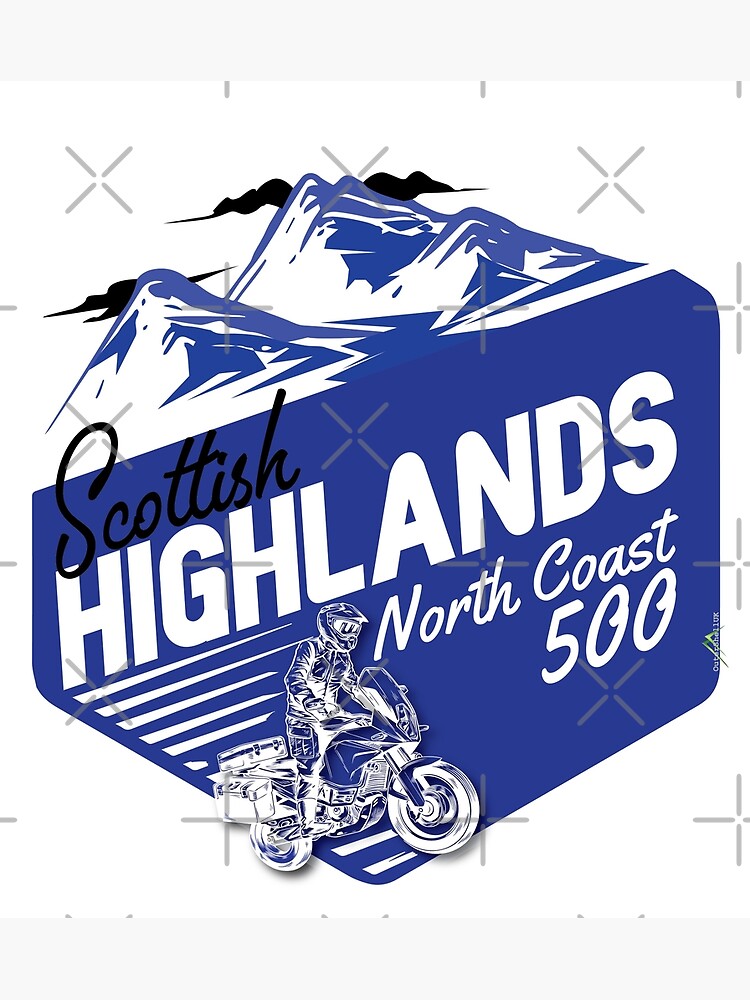 "NC500 North Coast 500 Scotland NC 500 Road Trip Sticker T-Shirt 06a ...