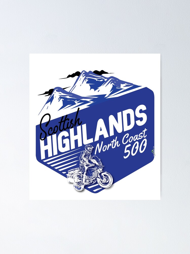 "NC500 North Coast 500 Scotland NC 500 Road Trip Sticker T-Shirt 06a ...