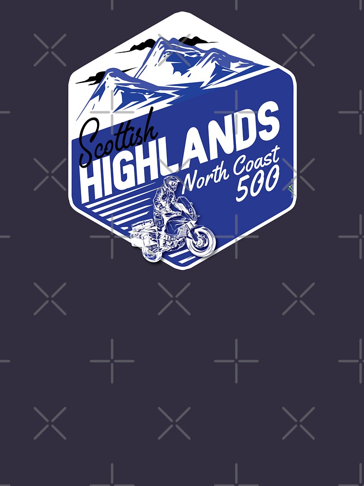 "NC500 North Coast 500 Scotland NC 500 Road Trip Sticker T-Shirt 06a" T ...