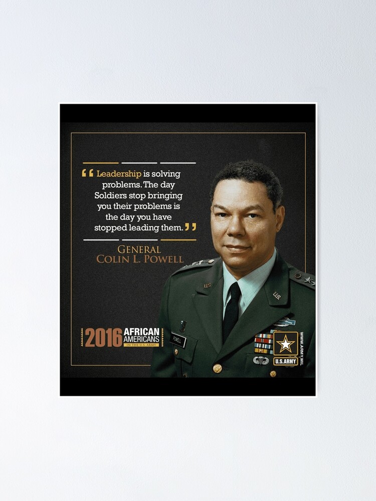"Colin Powell" Poster by shopMacJonSA | Redbubble