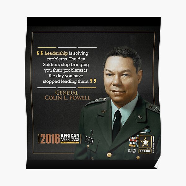 "Colin Powell" Poster by shopMacJonSA | Redbubble