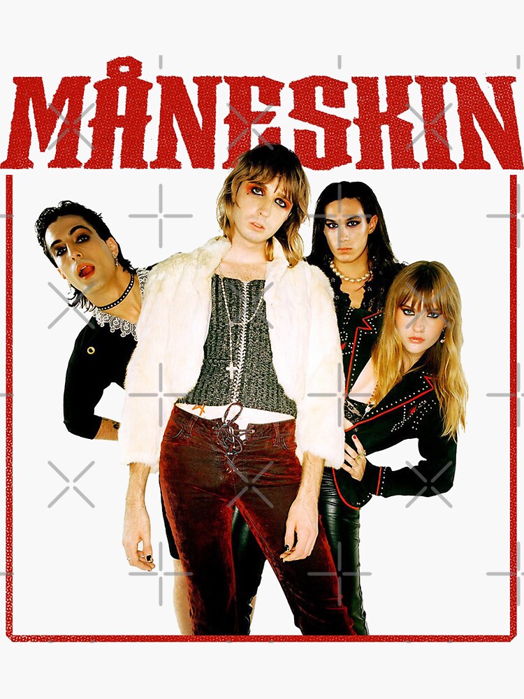 "Maneskin Måneskin, Maneskin Måneskin Maneskin Måneskin" Sticker von ...