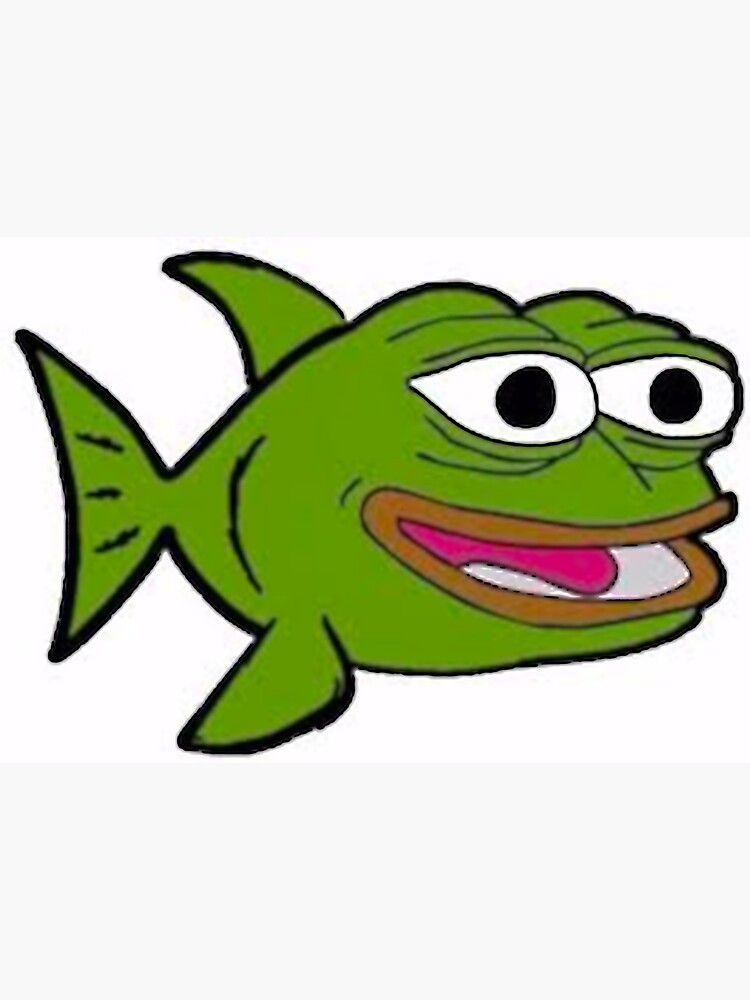 "Fish Pepe" Sticker for Sale by eclecticmemes | Redbubble
