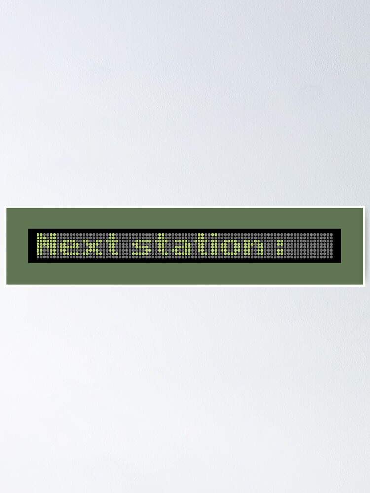"Dart, Dublin - Next Station Scrolling Sign" Poster by R-LianneDesign ...