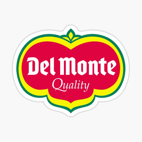 "Del Monte logo" Sticker for Sale by DlarajaInsani | Redbubble