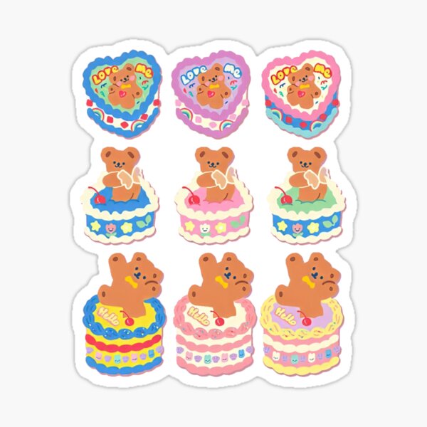 "kidcore bear stickers" Sticker for Sale by peepeetheclown8 | Redbubble