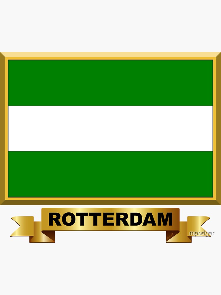 "ROTTERDAM Flag Gifts, Masks, Stickers & Products (N)" Sticker for Sale ...