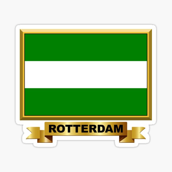 "ROTTERDAM Flag Gifts, Masks, Stickers & Products (N)" Sticker for Sale ...