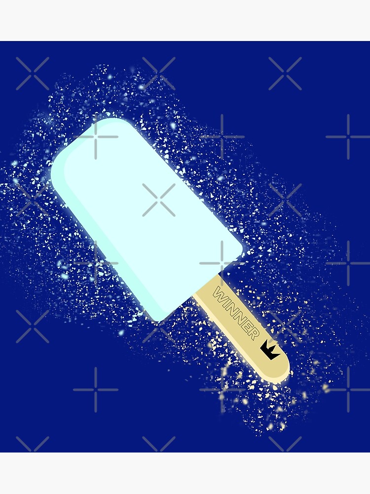 "Sea Salt Ice Cream Glitter Paint Splatter " Poster for Sale by ...