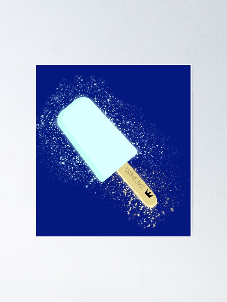 "Sea Salt Ice Cream Glitter Paint Splatter " Poster for Sale by ...