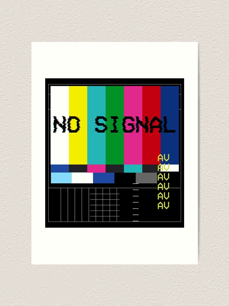 "Vcr aesthetic No signal" Art Print for Sale by AGZOULINES | Redbubble