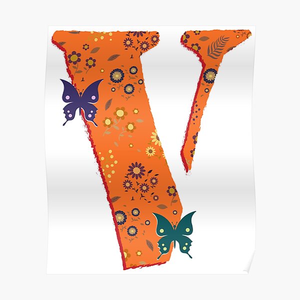 "Vlone Angles with Butterflies" Poster for Sale by MoSaid | Redbubble
