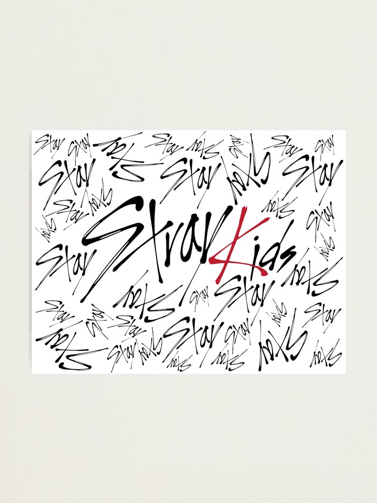 "Stray Kids/SKZ and Stay Logos Clock" Photographic Print by ...