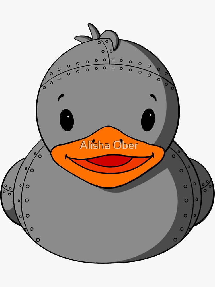 "Metal Rubber Duck" Sticker by alishaober | Redbubble