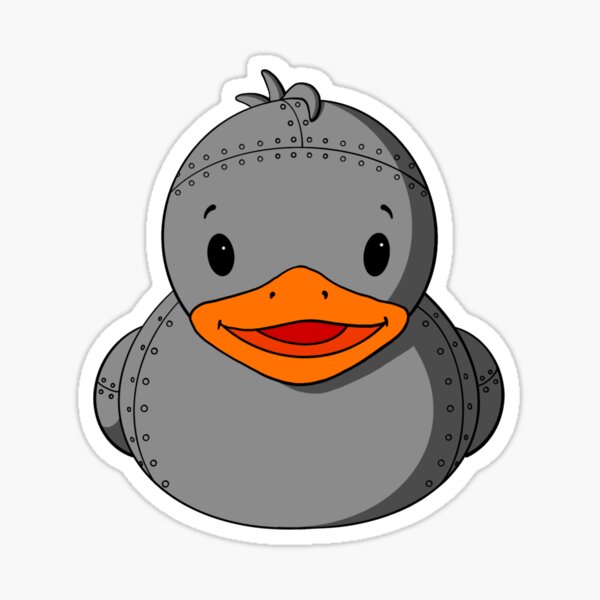"Metal Rubber Duck" Sticker by alishaober | Redbubble