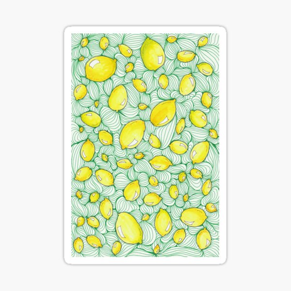 "Lemon Patch" Sticker by SketchyLex | Redbubble