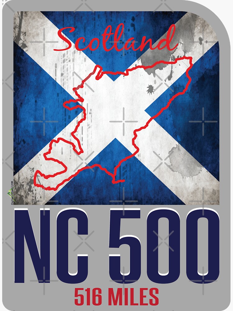 "NC500 North Coast 500 Scotland NC 500 Road Trip Sticker T-Shirt 07 ...