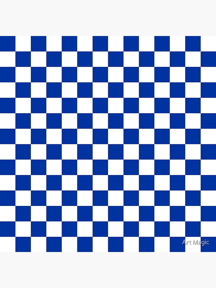 "Blue and White Kentucky Checkerboard" Poster by stareongroup | Redbubble