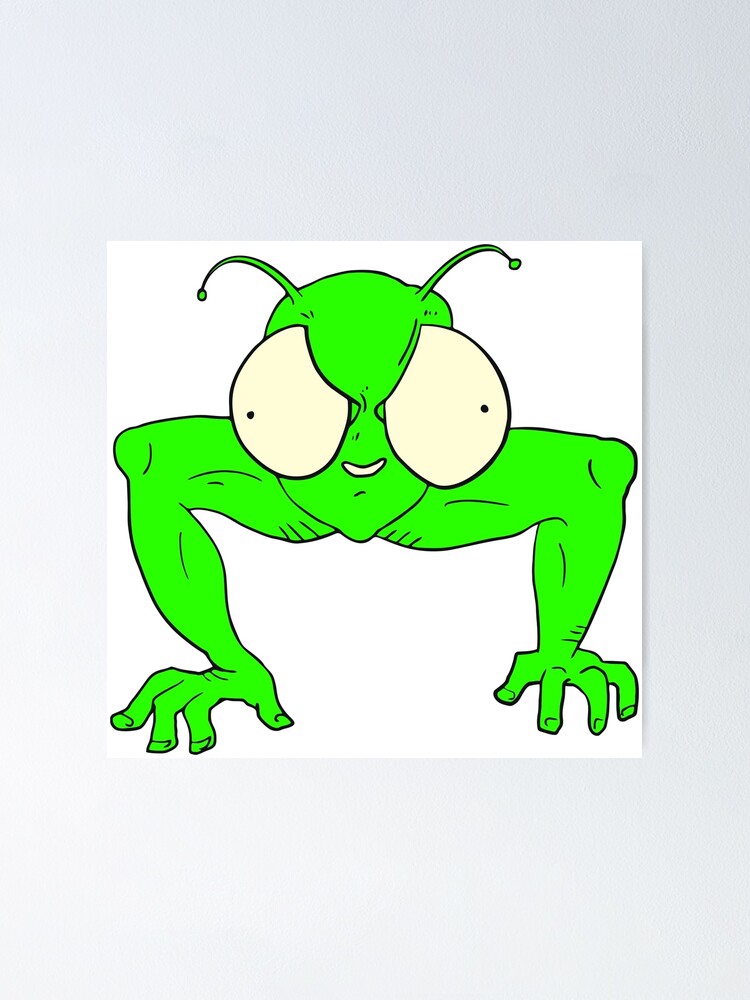 "Funny Alien face" Poster for Sale by thefutureisnow | Redbubble