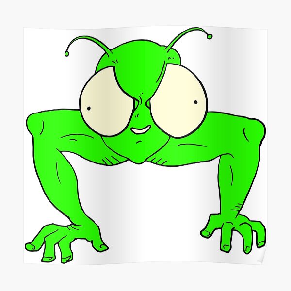 "Funny Alien face" Poster for Sale by thefutureisnow | Redbubble