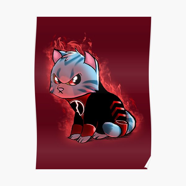 "RAGE KITTY" Poster for Sale by RadPencils | Redbubble