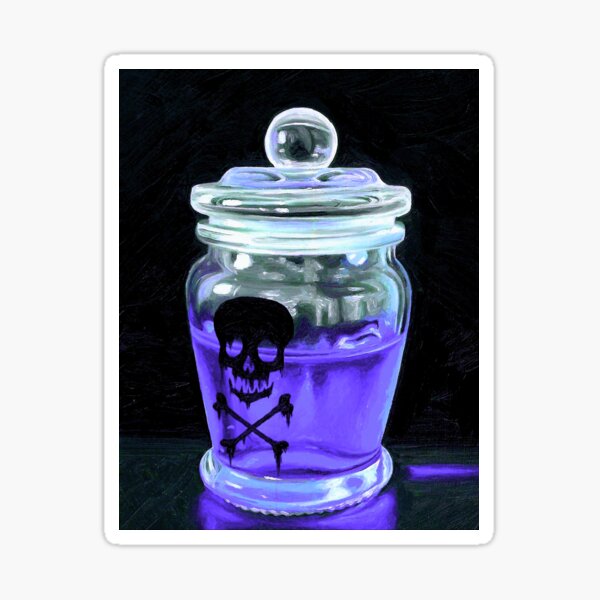 "Deadly doxycide poison potion" Sticker for Sale by LukjanovArt | Redbubble