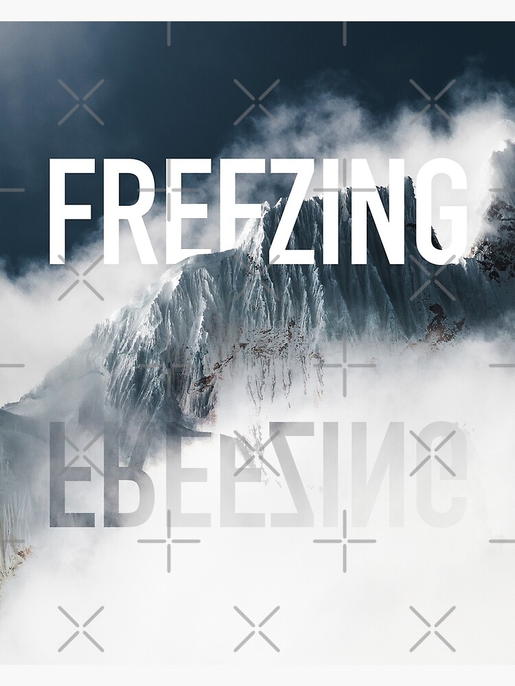 "Freezing Out There" Poster for Sale by thilinank | Redbubble