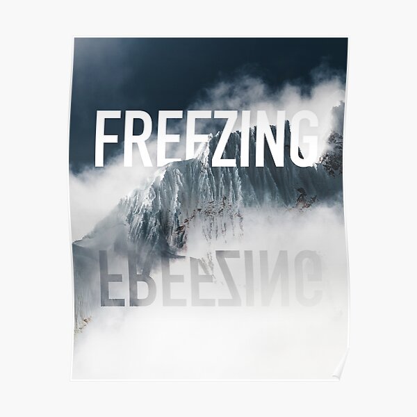 "Freezing Out There" Poster for Sale by thilinank | Redbubble