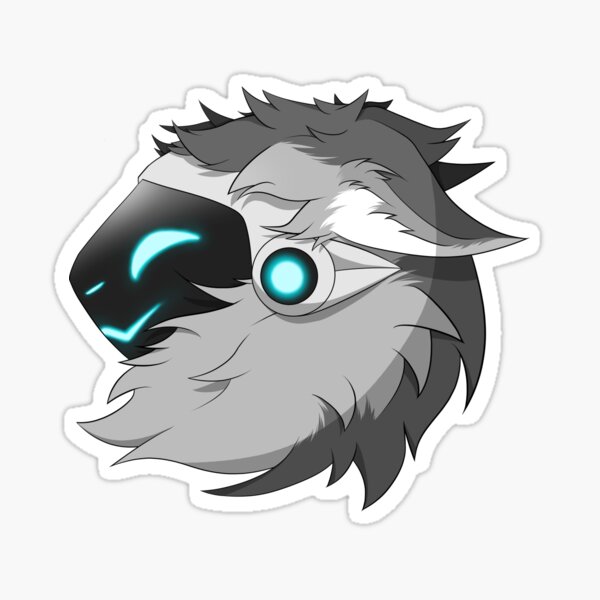 "Protogen" Sticker by GL1TCHMM | Redbubble