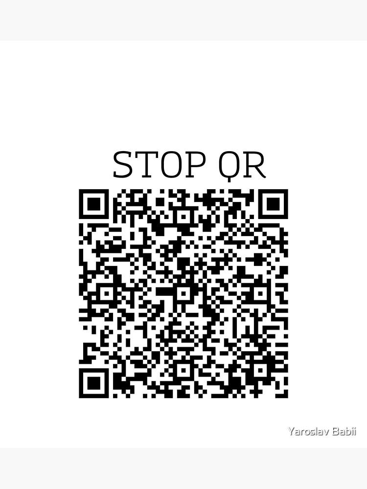 "Stop QR CODE Stop Pandemic Sop Bondage" Art Print by redbubllle ...