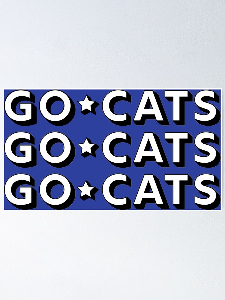"go cats" Poster for Sale by espanier | Redbubble