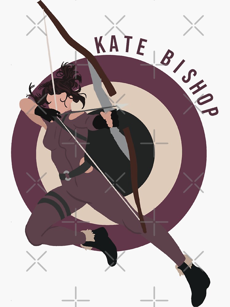 "Comic Kate w/ target and name" Sticker for Sale by gofundme | Redbubble