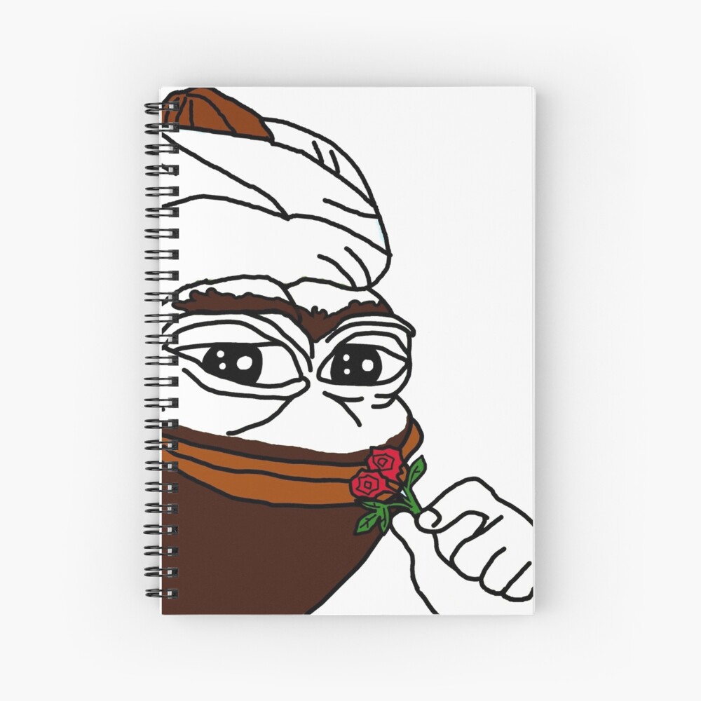 "Rare Pepe - Arab Edition" Spiral Notebook by pepeclothing | Redbubble