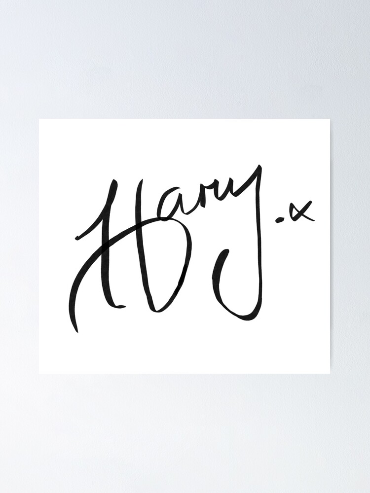 "Harry Styles Signature" Poster by terezawin | Redbubble